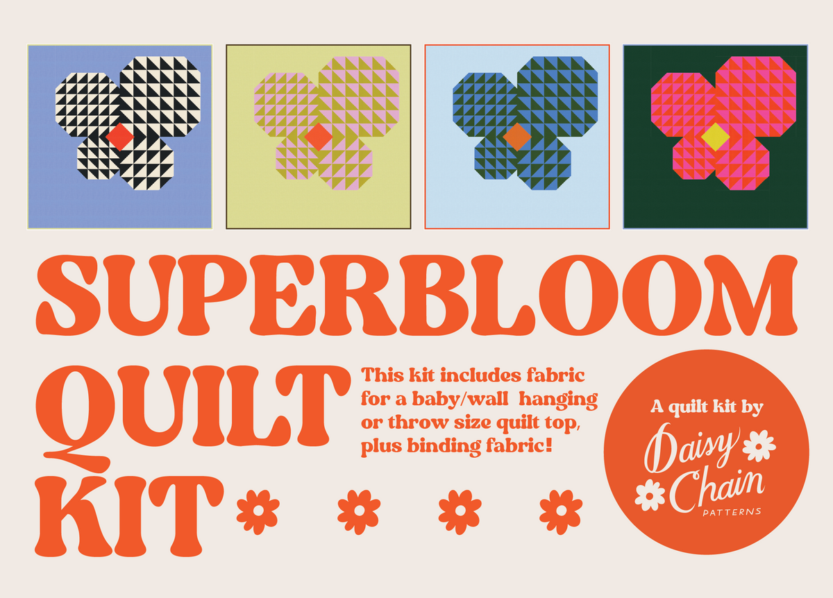 Superbloom Quilt Kit – Daisy Chain Patterns