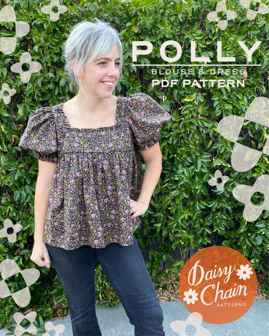 Polly Blouse & Dress PDF Pattern – Daisy Chain Patterns